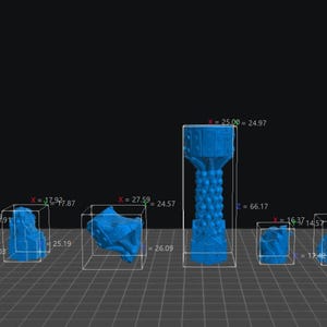 8pc Stone Columns of Skulls Dnd Dungeons and Dragons Scatter Terrain Miniatures 28mm/32mm Skull ...