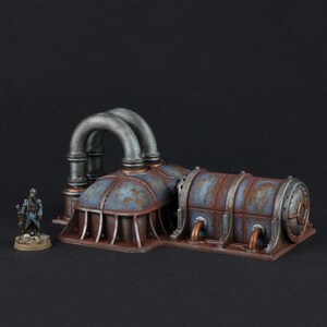 Pumping Station Dnd Train Scatter Terrain Miniature 28mm/32mm 40K ...