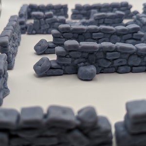 13pc Stone Walls Dnd Dungeons and Dragons 28mm/32mm Miniature Scatter ...