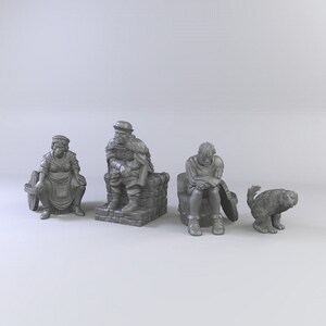 Toilets and Npcs Dnd Dungeons and Dragons 28mm/32mm Miniature Scatter ...