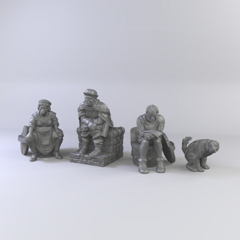 Toilets and Npcs Dnd Dungeons and Dragons 28mm/32mm Miniature Scatter ...