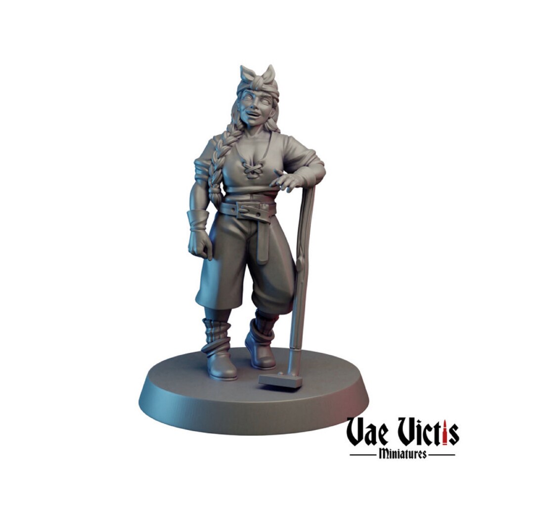 Farmer Dnd Dungeons and Dragons 28mm/32mm Farm Miniatures Wargame TTRPG ...