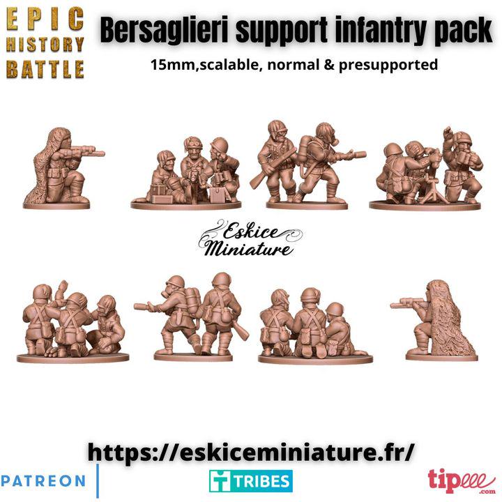 Bersaglieri Supports Infantry Pack – 15mm 20mm 28mm 32mm 1 35 Scale ...