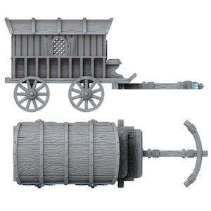 Merchant Wagon Miniature Dnd Dungeons and Dragons 28mm/32mm Wagon 3D ...