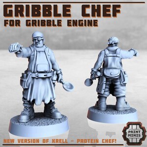Gribble Engine With Chef 28mm/32mm Scifi Wargame Scatter Terrain Food ...