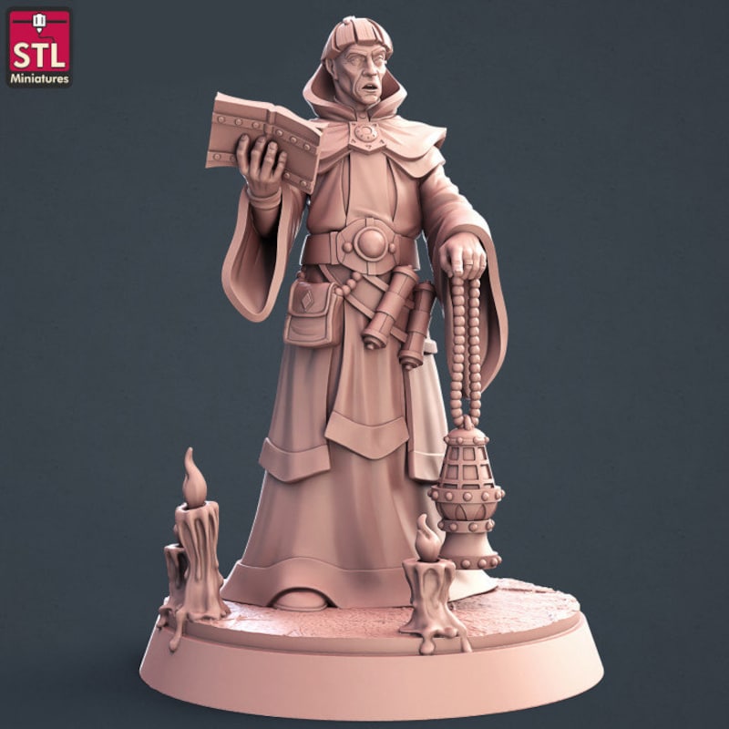 Tabletop Mini War Priest - Etsy