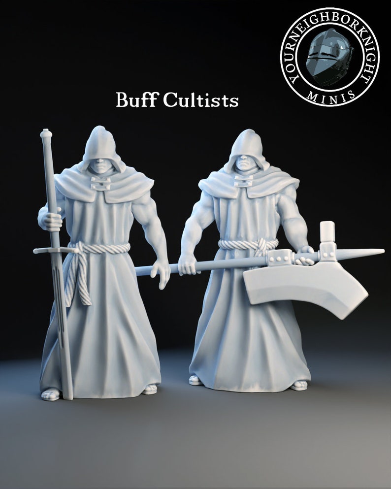 23pc Cultists Set Dungeons and Dragons 3D Printed D&D, Tabletop RPG ...