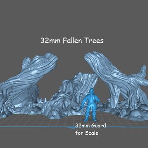 Large Fallen Tree Scatter Terrain Dnd Dungeons and Dragons 28mm/32mm ...