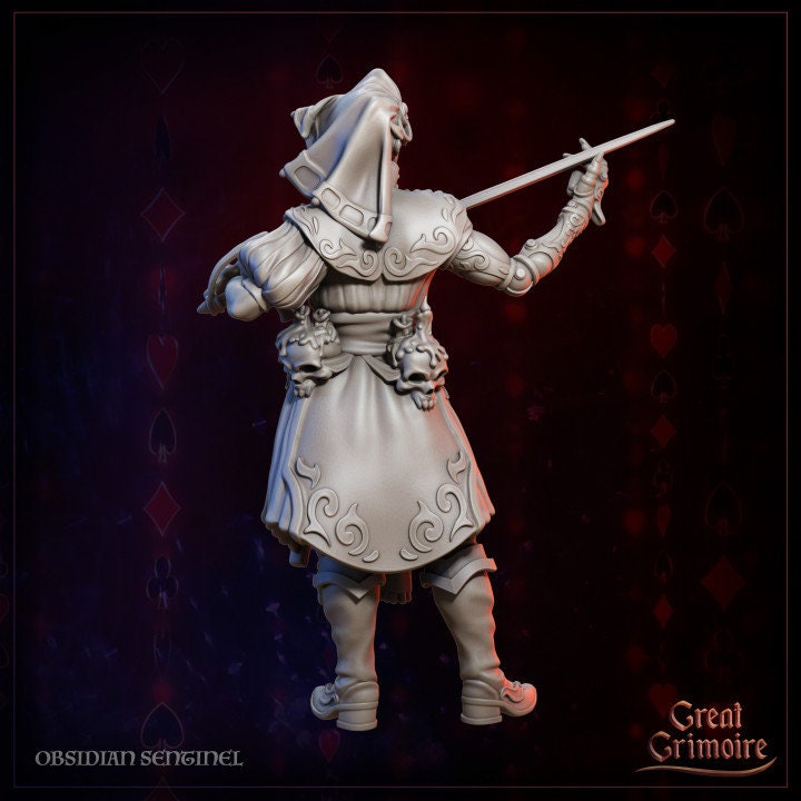 3pc Obsidian Sentinel, Dnd, Dungeons and Dragons, Masquerade Miniatures ...