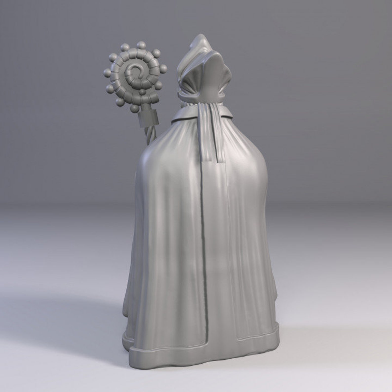 3D Printed Bishop Miniature for Dnd Dungeons and Dragons Tabletop Rpgs ...