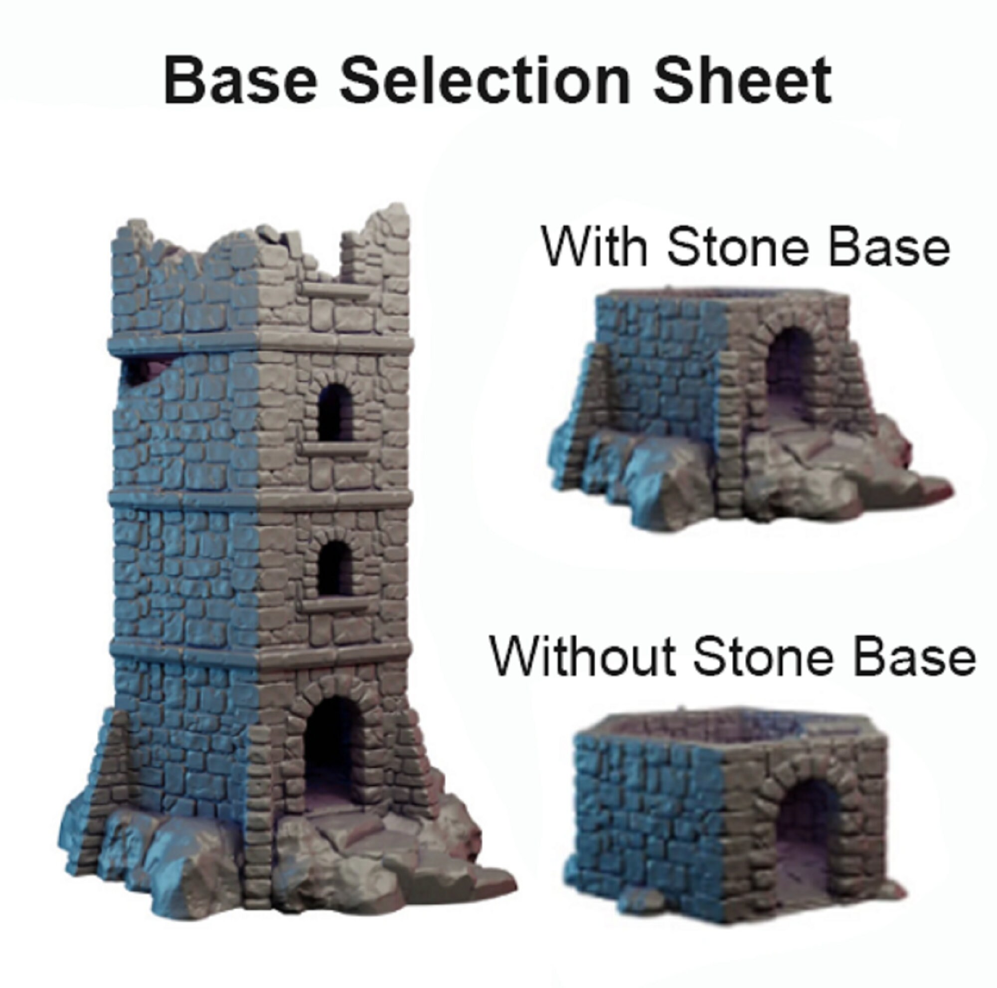 Brick Modular Tower for Dnd Dungeons and Dragons RPG Miniature Scatter ...