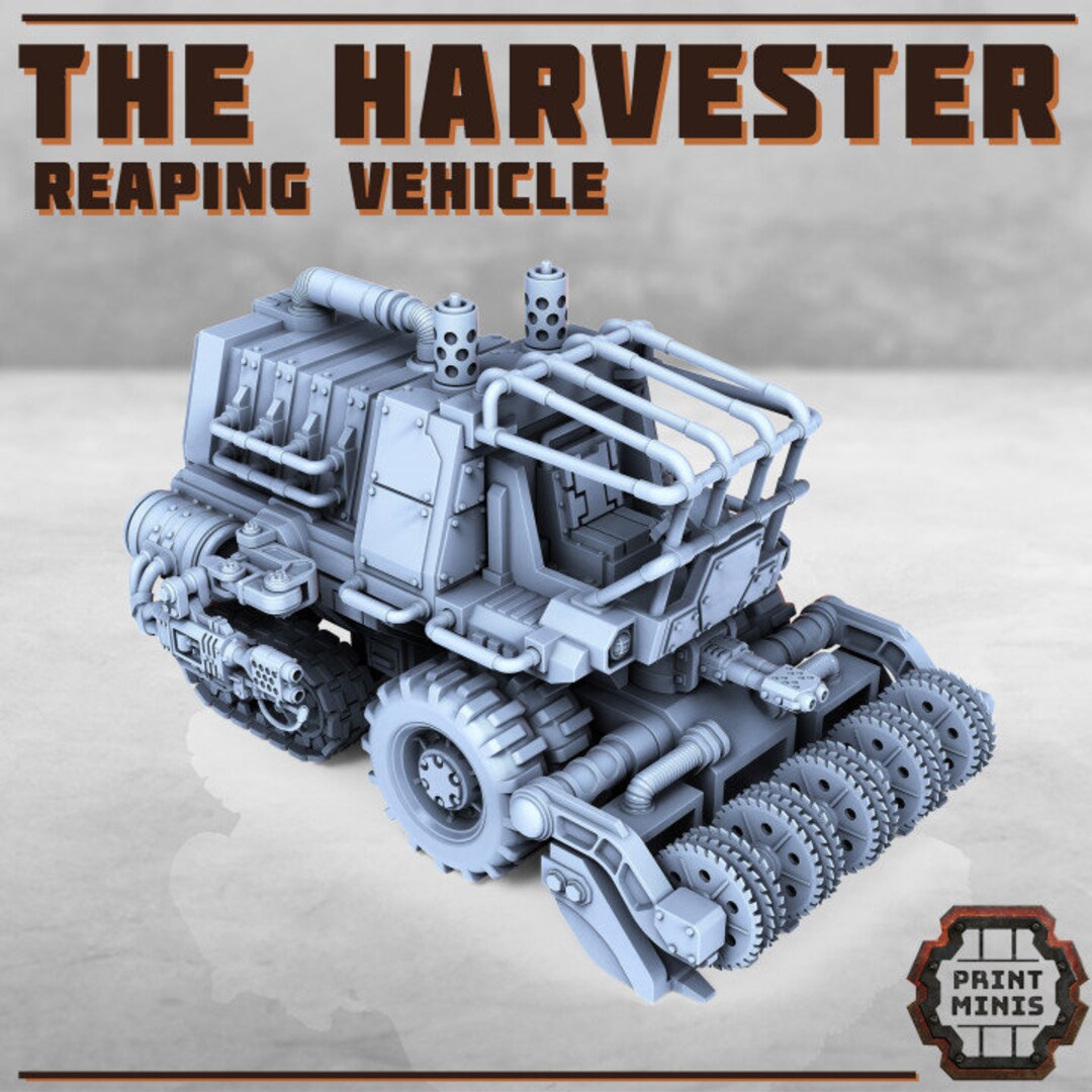 Harvester Truck Dnd Dungeons and Dragons 28mm/32mm Wargame Farm Truck ...