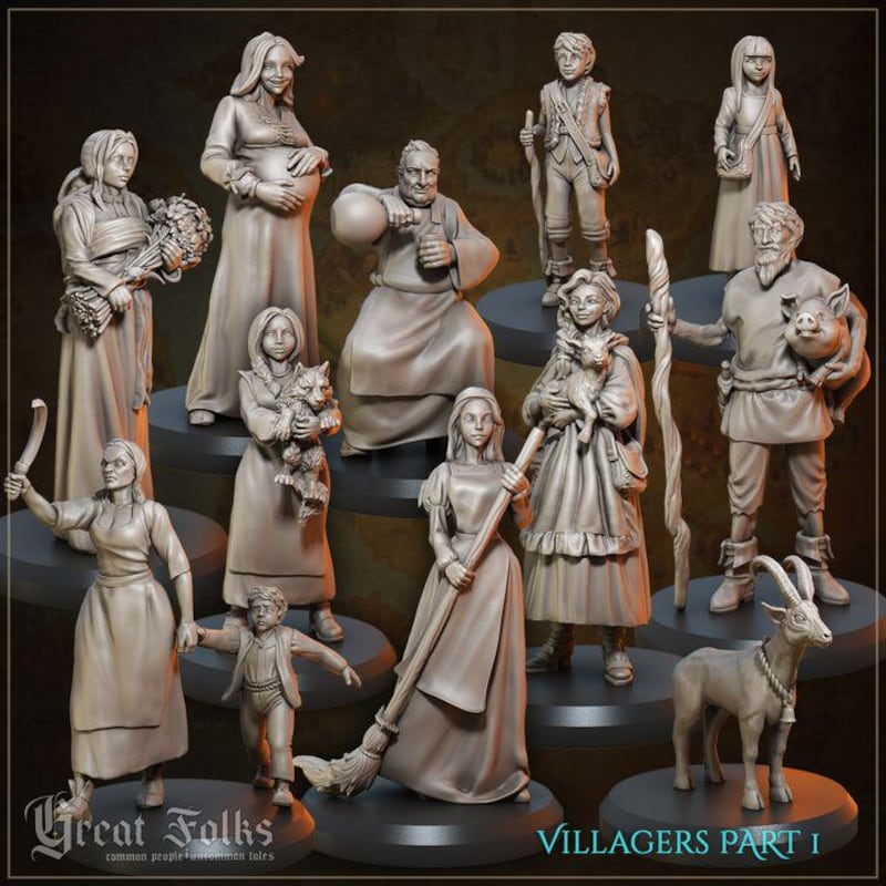 Dnd Characters Plastic - Etsy