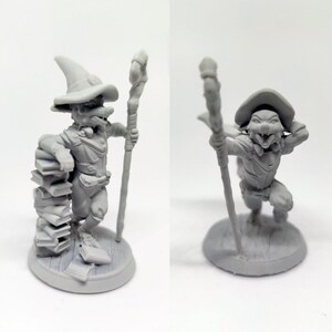 2pc Fox Wizard Miniature Set, Dnd, Dungeons and Dragons Miniature for ...