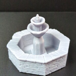 Fountain Miniature Set Dnd Dungeons and Dragons Townsfolk Dnd Scatter ...