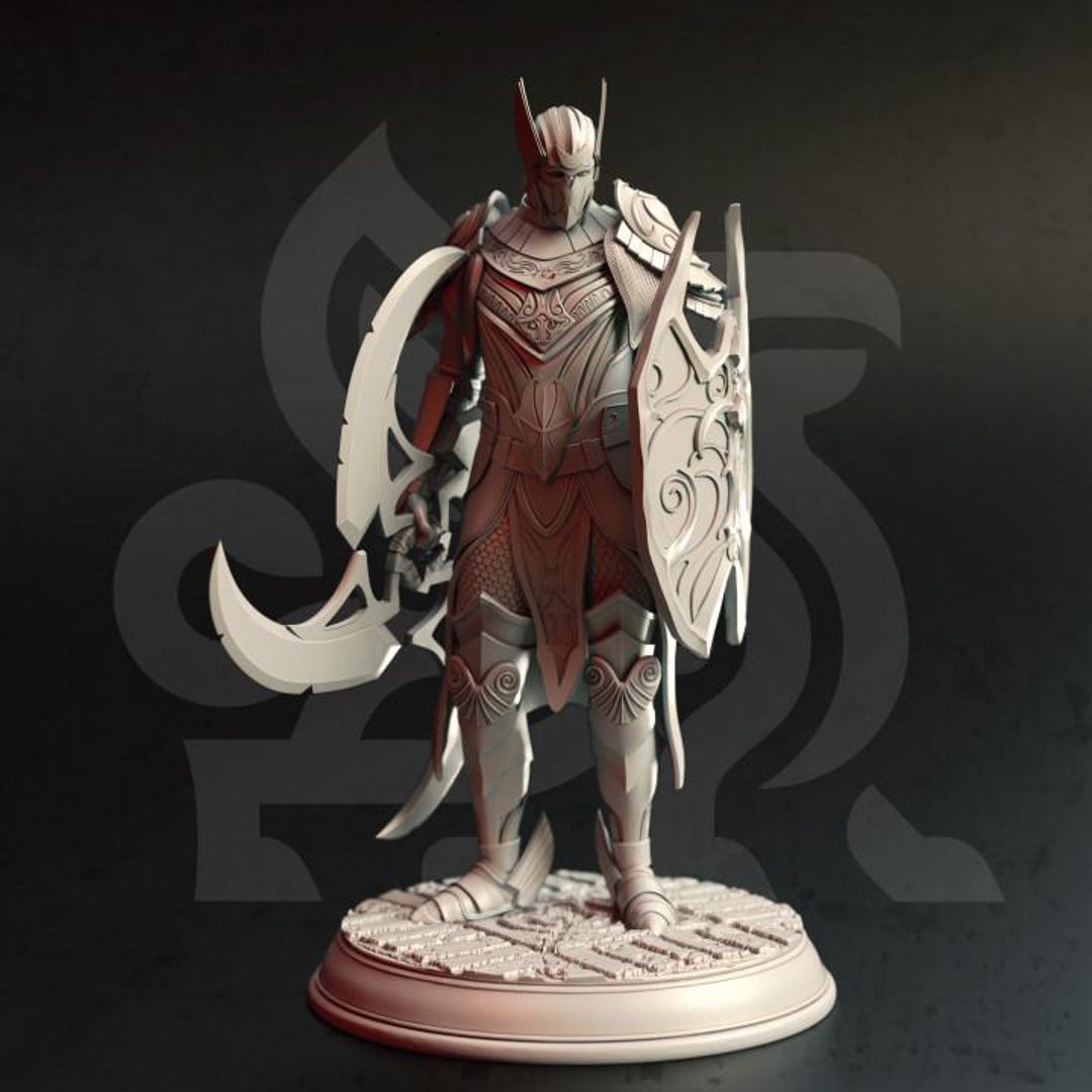 High Elven Elite Guard Dungeons and Dragons 28mm/32mm/38mm Mini RPG ...