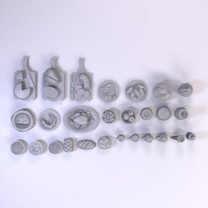 Medieval Meal Food Dishes Dnd Dungeons and Dragons 28mm/32mm Dollhouse ...
