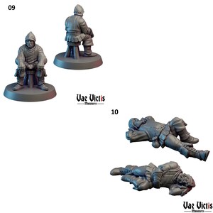 11pc Village Guards for Dnd Dungeons and Dragons TTRPG Wargaming ...