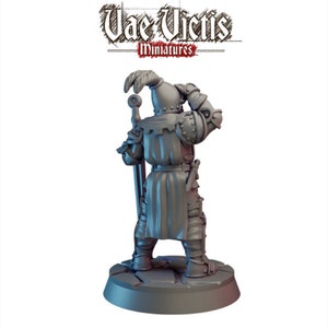 Knight Miniature Dnd Dungeons and Dragons 28mm/32mm Human Fighter Town ...
