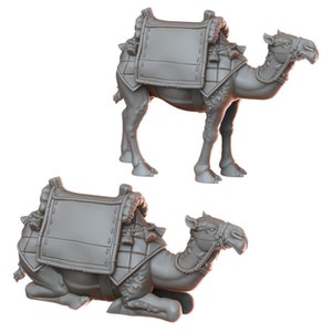 Camel Miniatures for Dnd Dungeons and Dragons Tabletop Rpgs Desert ...