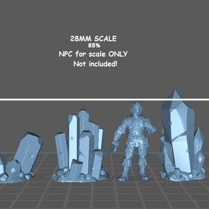 10pc Crystals Miniature Set for Dnd Dungeons and Dragons Tabletop RPG ...