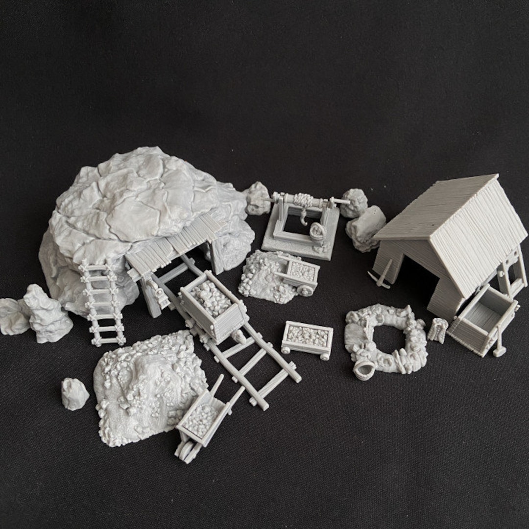Medieval Mine Dnd Dungeons and Dragons 28mm/32mm Underground Scatter ...