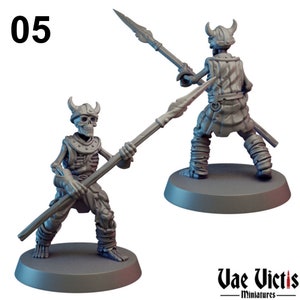 Skeleton Army Squad for Dnd Dungeons and Dragons, Undead Army, 28mm ...