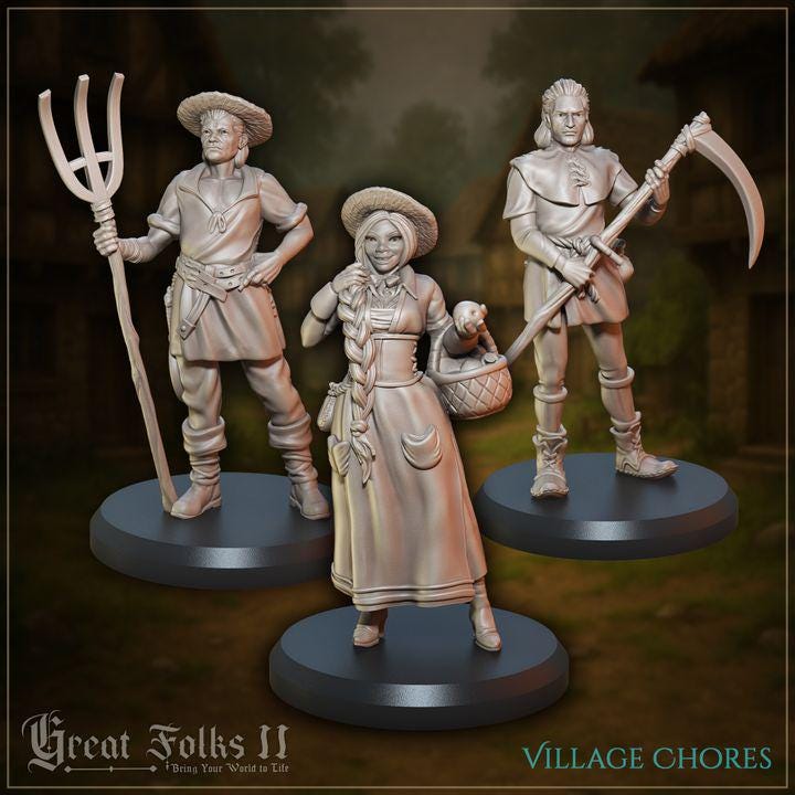 The Ultimate Diorama Pack of Miniature Villagers Townsfolk Npcs and ...