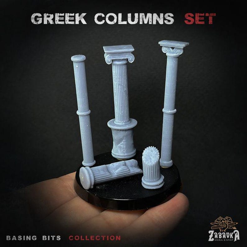 44pc Greek Columns Basing Bit Minis Dungeons and Dragons 28mm/32mm ...