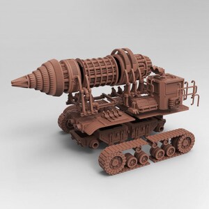 Heavy Drill Miniature Dnd Dungeons and Dragons Scifi Wasteland Mining ...