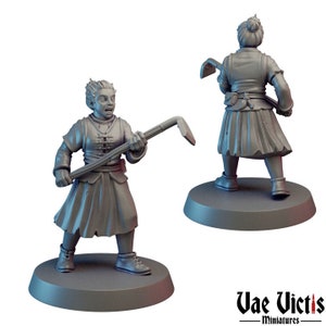 8pc Angry Villager Ruffians Dnd Dungeons and Dragons 28mm/32mm Dnd Mob ...