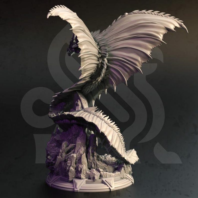 Adult Mana Wyrm Large Dragon Miniature Dungeons and Dragons 28mm/32mm ...