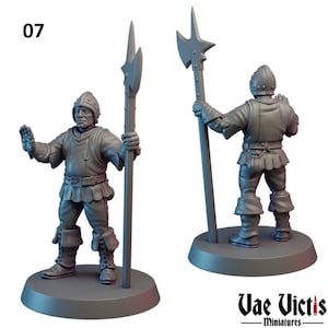 11pc Village Guards for Dnd Dungeons and Dragons TTRPG Wargaming ...
