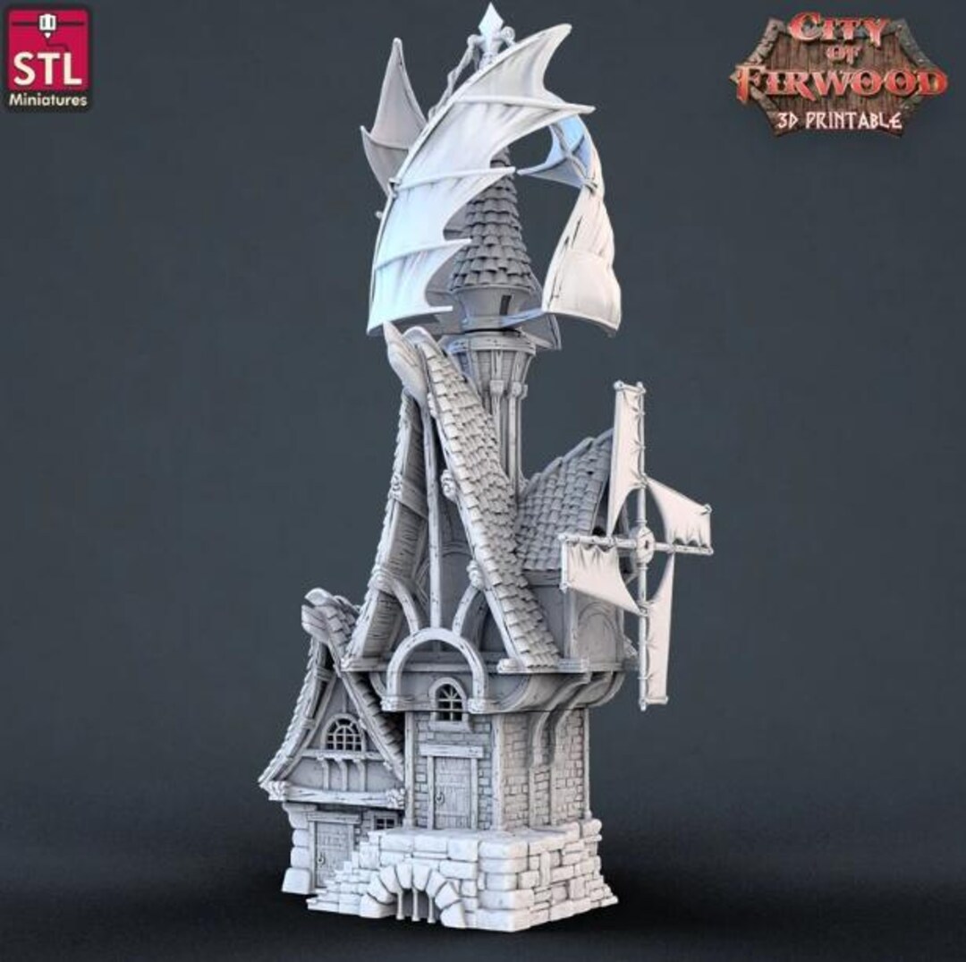 The Windmill 28mm/32mm Dnd Dungeons and Dragons TTRPG Wargame Miniature ...