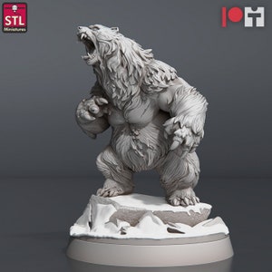 3pc Bears Miniature Set, Dnd, Dungeons and Dragons, Tabletop RPG ...
