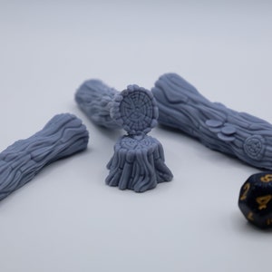 Tree Stump Dnd Dungeons and Dragons 28mm/32mm Fallen Tree Miniatures ...