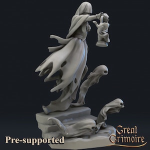 2pc Female Ghost Miniatures, Dnd Scatter Terrain, Dungeons and Dragons ...