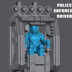 Harvester Bot With Drivers - Futuristic Farming Robot Miniature - 28mm ...