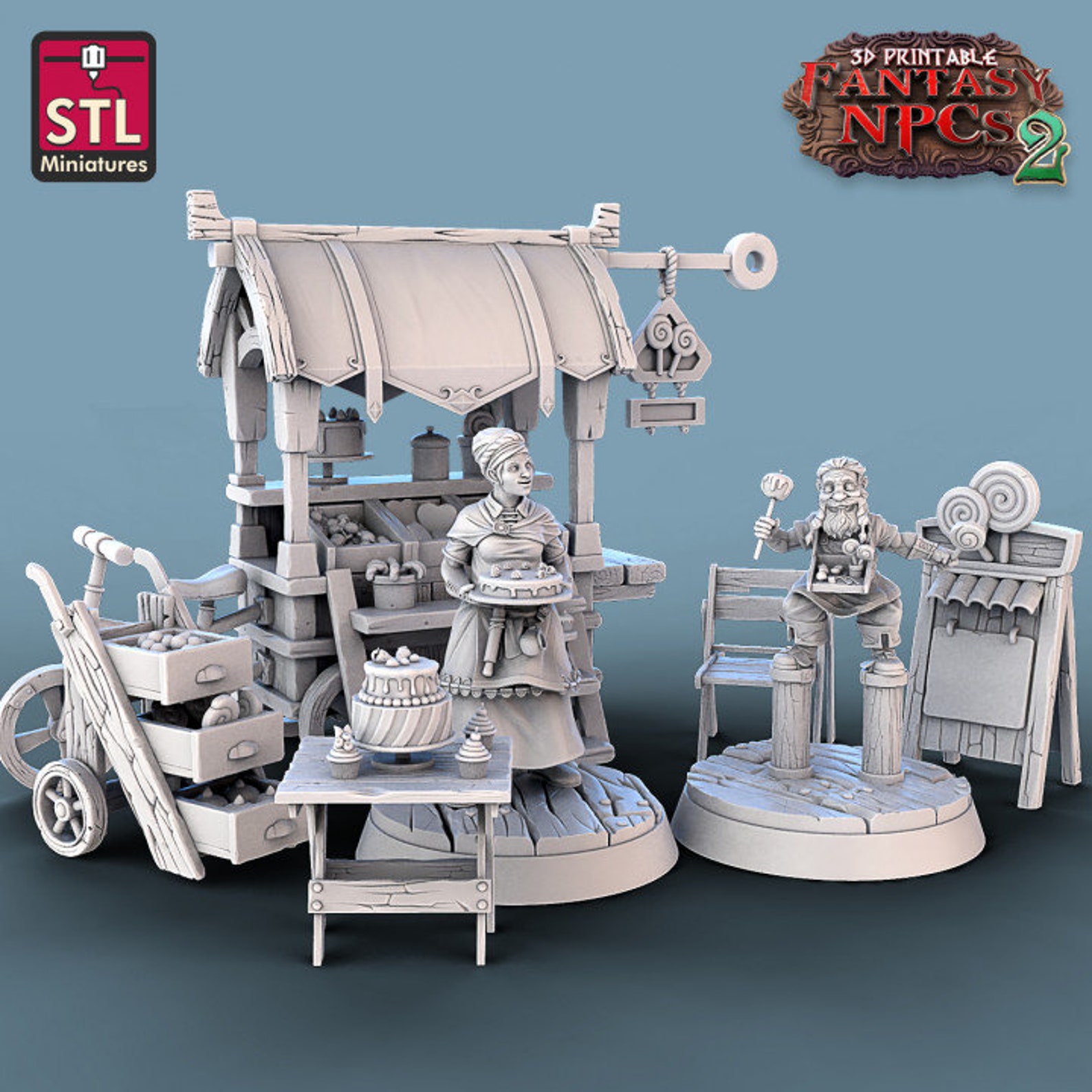 Candy Seller Vendor Set, Shop, Dnd, Dungeons and Dragons, TTRPG ...