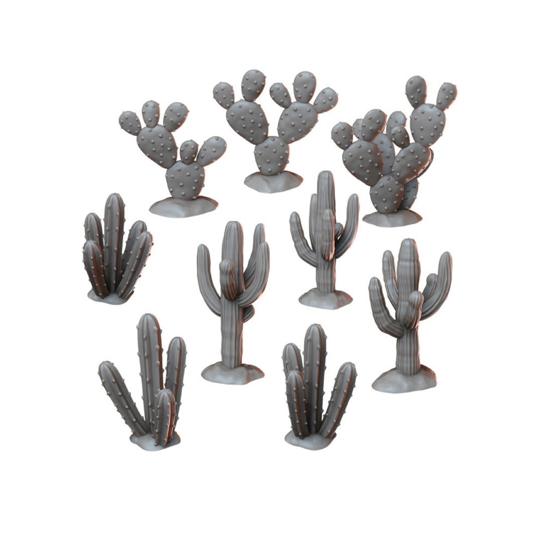 Cacti Plants Dnd Dungeons and Dragons Desert Plant Scatter for 28mm ...