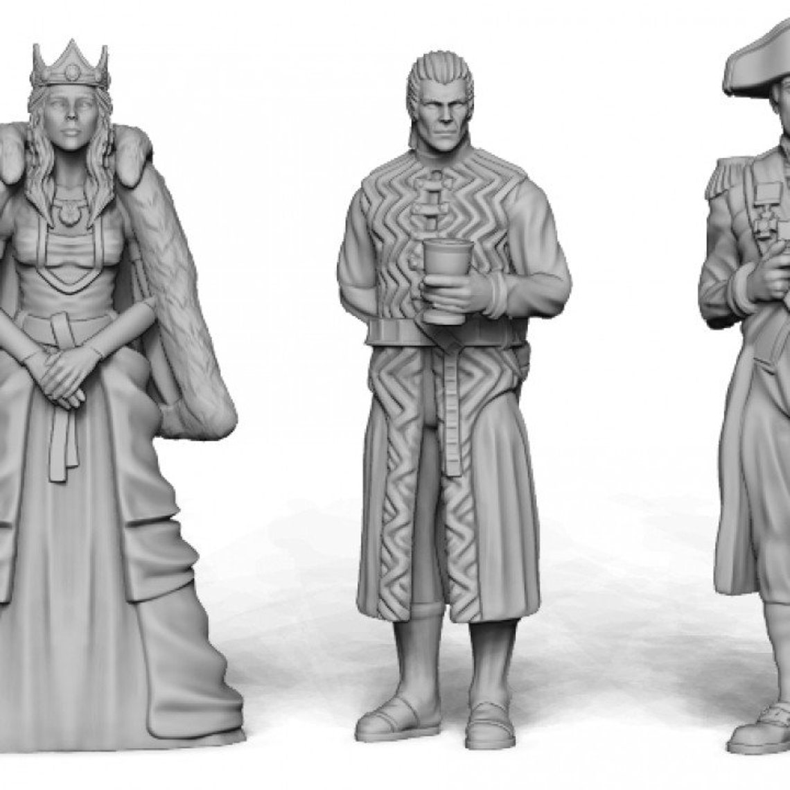 9pc Nobles Set Dnd Dungeons and Dragons TTRPG Townsfolk Npcs King ...