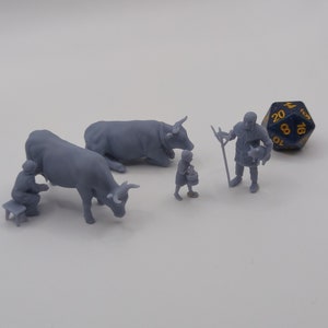 Barnyard Miniature Set for Dnd, Dungeons and Dragons, Farm Scenes ...