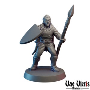 5pc Mercenary Dnd Dungeons and Dragons 28mm/32mm TTRPG Wargame Dnd ...