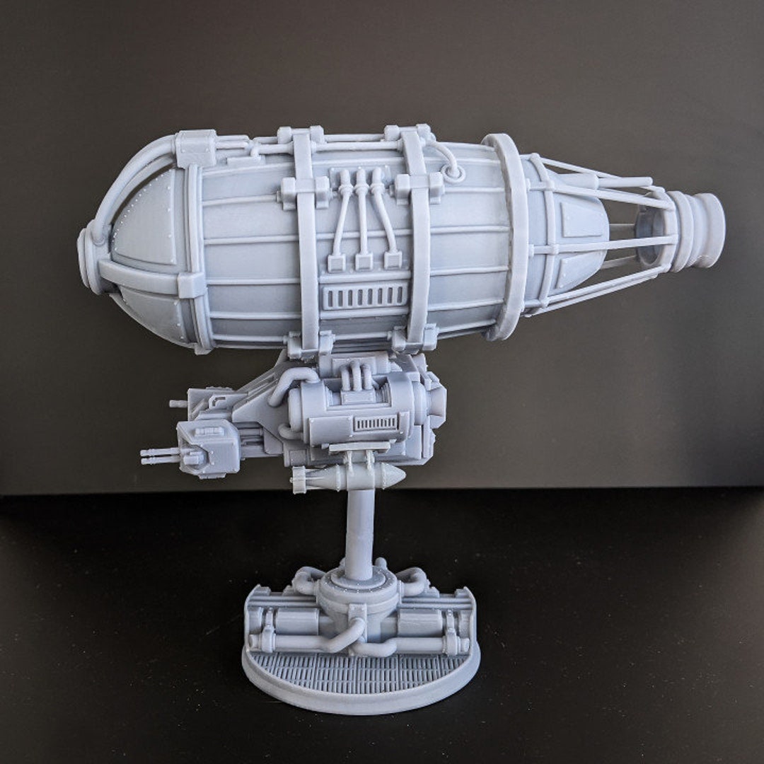 Dieselpunk Airship Balloon Armed Airship Drone Miniature for Dnd ...