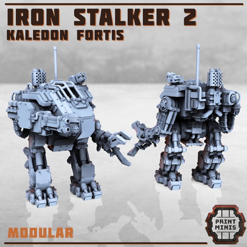 Mech Walker Sci-fi Miniatures 4 Variants ' Iron Stalker - Etsy
