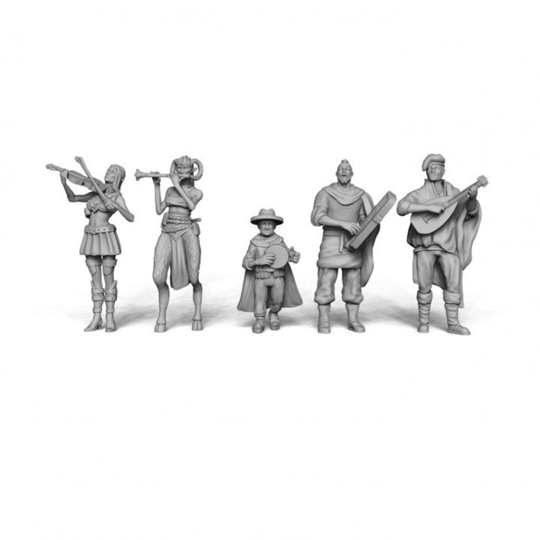 28mm, 32mm Fantasy Village Miniatures, Dnd, Dungeons and Dragons, Bands ...