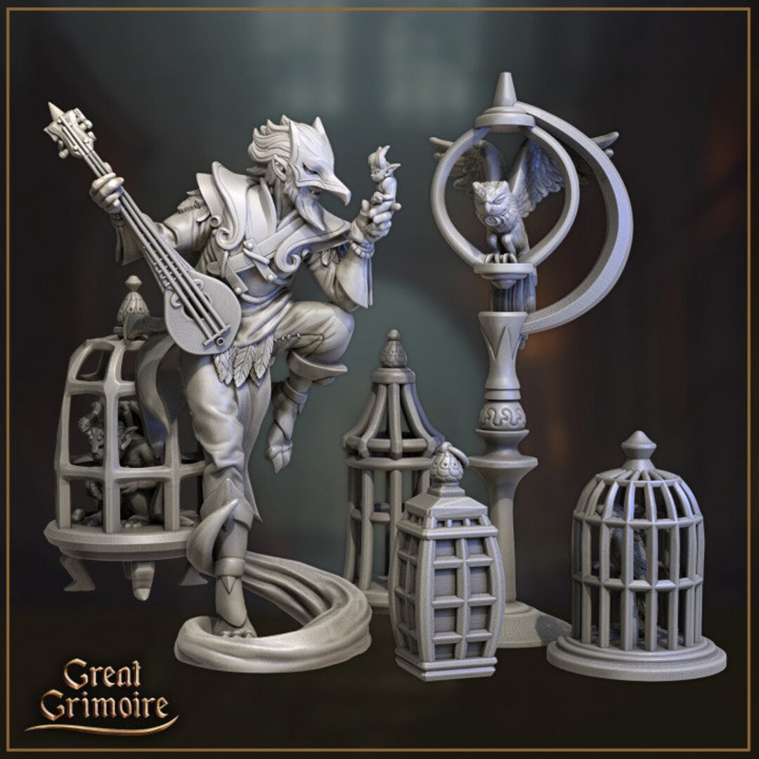 Sirenic Birdman Bard Dnd Dungeons and Dragons 28mm/32mm TTRPG Wargame ...