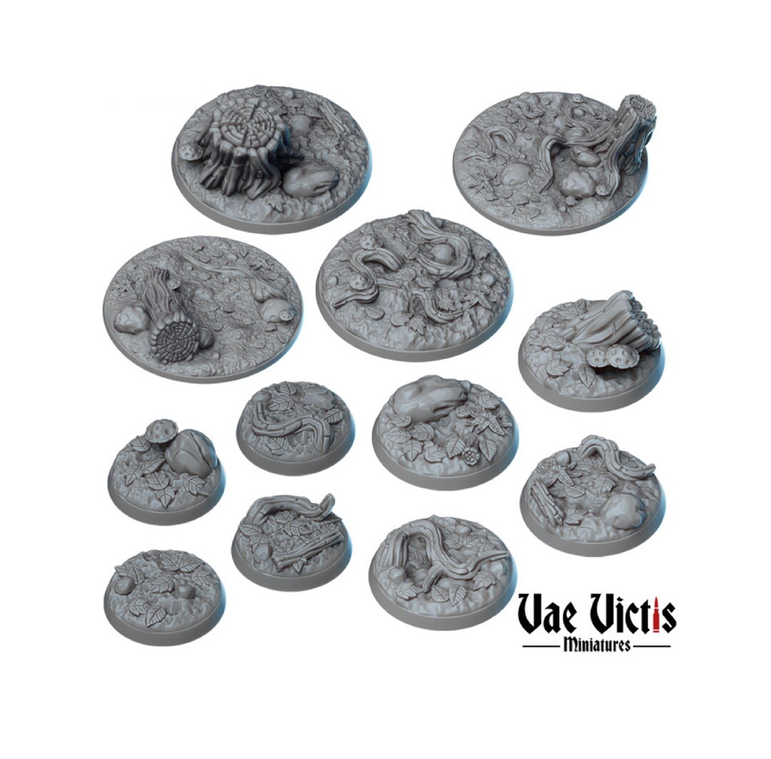 Forest Bases, Dnd, Dungeons and Dragons, 25mm 32mm 60mm 100mm ...