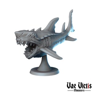 7pc Shark Miniature Set for Dnd Dungeons and Dragons 28mm/32mm Sea ...
