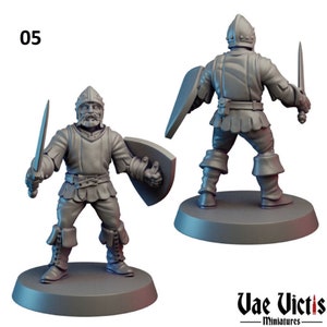 11pc Village Guards for Dnd Dungeons and Dragons TTRPG Wargaming ...